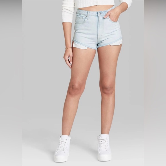 wild fable | Shorts | Womens Superhigh Rise Cheeky Jean Shorts Wild ...